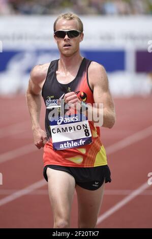 Kevin Campion (FRA) competes and wins on Men's 5000 m Walkrace final ...