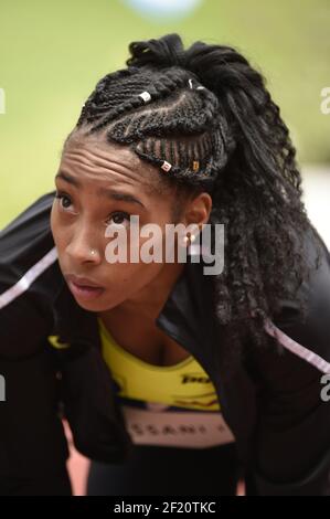 Jeanine Assani Issouf (FRA) competes in triple Jump Women Final during ...