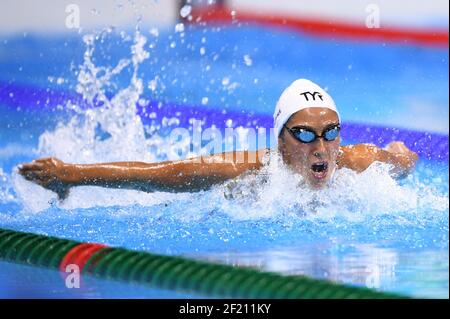 Fantine Lessafre (FRA) competes on Women's 400 m Medley heats during ...