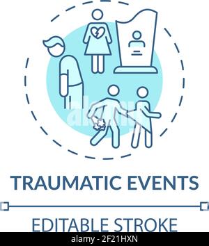 Traumatic events concept icon Stock Vector Image & Art - Alamy