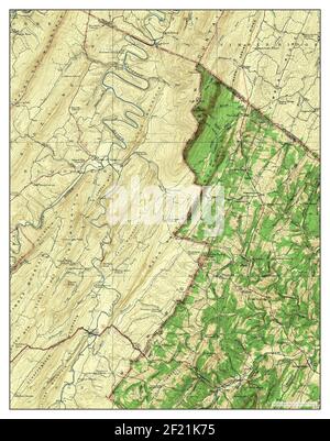 Capon Bridge, West Virginia, map 1937, 1:62500, United States of ...