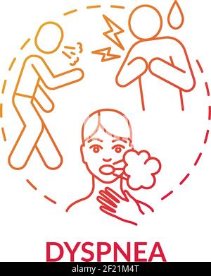 Dyspnea concept icon Stock Vector Image & Art - Alamy