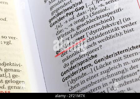 Symbol image of gendering in Germany: The gendered terms of teacher and ...
