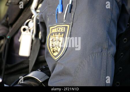Symbol image Police Baden-Wurttemberg, Germany Stock Photo - Alamy