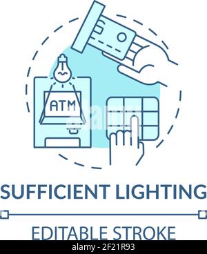 Sufficient lighting concept icon Stock Vector Image & Art - Alamy