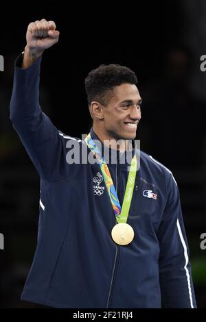 France's Tony Yoka wins the gold medal in boxing +91kg category during ...