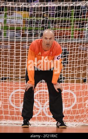 France's Thierry Omeyer during the Men's Handball Semifinal between ...