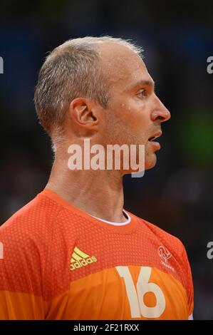 France's Thierry Omeyer during the Men's Handball Semifinal between ...