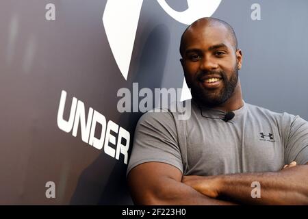 Teddy Riner during the launch of his new manufacturer Under Armour, in ...