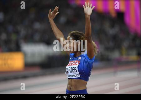 Kori Carter (USA) competes and wins the Gold medal on Women's 400 m ...
