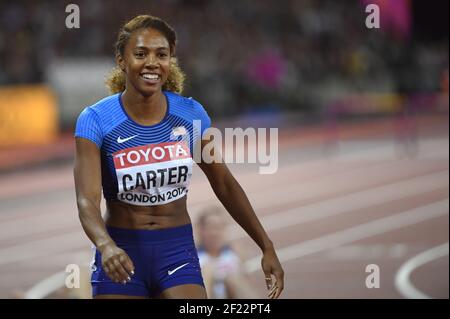 Kori Carter (USA) competes and wins the Gold medal on Women's 400 m ...