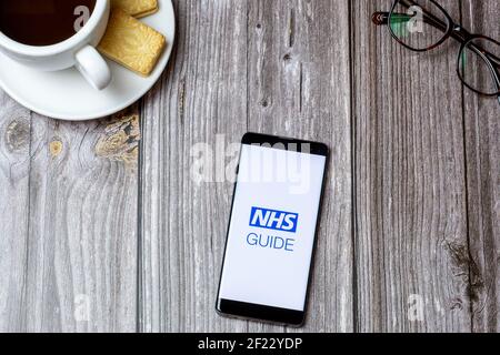 National health service app NHS test and trace app, showing you need to ...