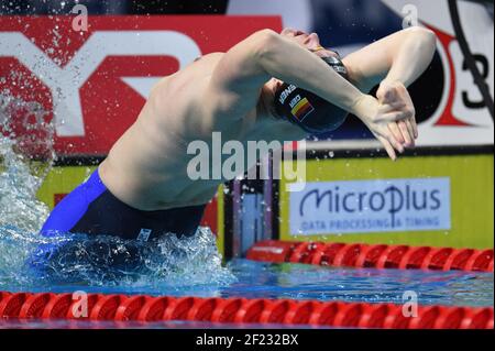 Chrisdtian Diener (GER) competes on Men's 200 m Backstroke final during ...