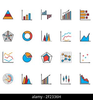 Business Graph Icon, Vector Illustrator Stock Vector Image & Art - Alamy