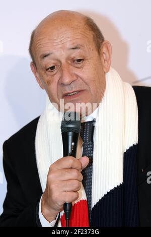 Jean-Yves Le Drian during a Meeting for the European elections for "La ...