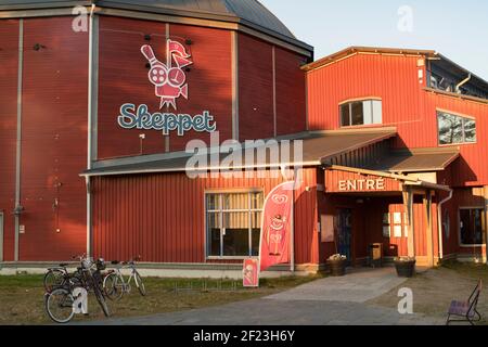 building Skeppet and entrance in Pite havsbad Pitea Sweden Stock Photo ...