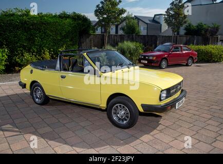 Skoda Estelle rear engine classic Czech car Stock Photo - Alamy