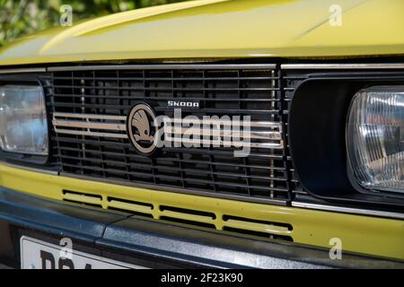 Skoda Estelle rear engine classic Czech car Stock Photo - Alamy
