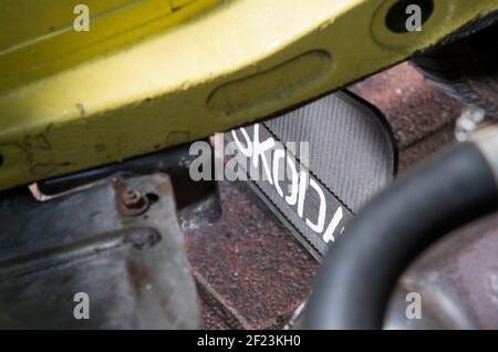 Skoda Estelle rear engine classic Czech car Stock Photo - Alamy