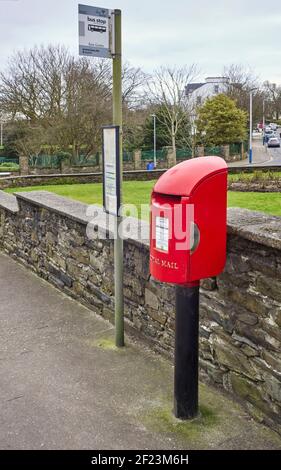 Isle of Man Post have a unique style of pedestal postbox known as a ...
