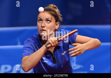 Audrey Zarif (FRA) competes on Table Tennis during the Jeux ...
