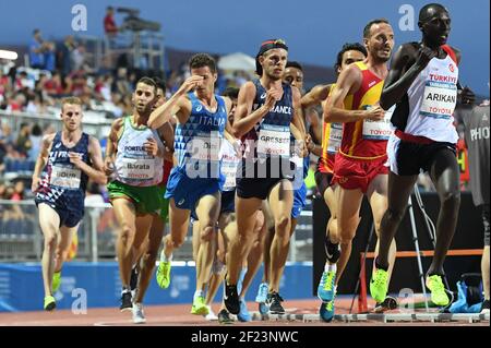 Jimmy GRESSIER of France competes in the Men 3000m event during the ...