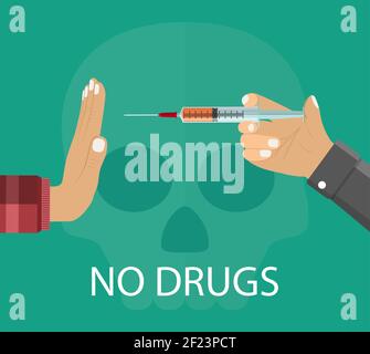 No pills or drugs vector art Stock Vector Image & Art - Alamy
