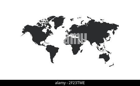 Detailed white worldwide map on transparent background Stock Vector ...