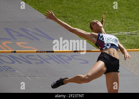 Esther Turpin competes in women heptathlon (100m hurdles) during the ...