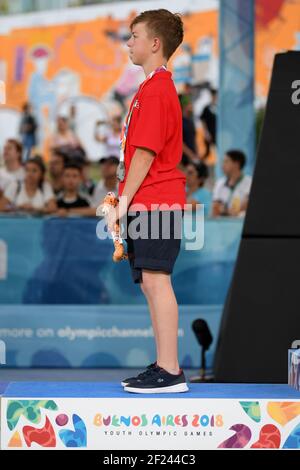Martin Lejeune (Fra) competes and wins the silver medal in the dance ...