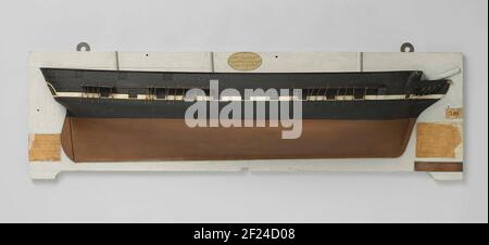 Half Model of a 26-Gun Sloop of War, anonymous, c. 1843 ship model ...