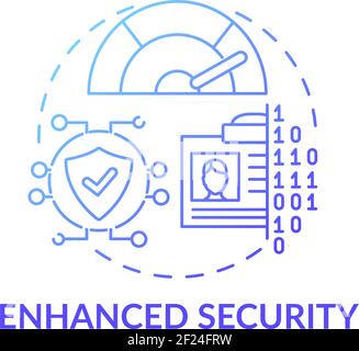 Enhanced security concept icon Stock Vector Image & Art - Alamy