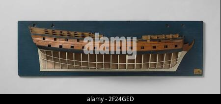 Half Model of a 64-Gun Ship of the Line, c. 1782 ship model. half model ...