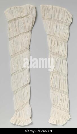 These long sleeves are gathered at intervals to make a series of puffs ...