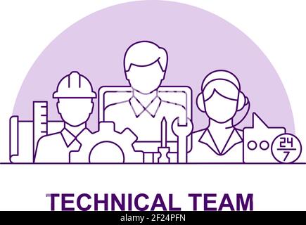Technical team creative UI concept icon Stock Vector Image & Art - Alamy