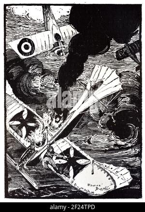 Air Battle during First World War with Georges Guynemer (1894-1917 ...