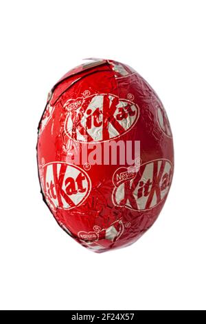 KitKat mini egg, Kit Kat mini egg, foil wrapped isolated on white ...