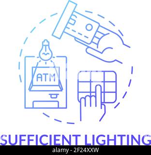 Sufficient lighting concept icon Stock Vector Image & Art - Alamy