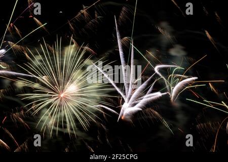 Fireworks, Cooper's Lake, Butler County, Pennsylvania Stock Photo - Alamy
