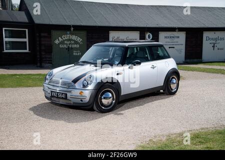 Retro style modded R50 (first generation) BMW Mini Stock Photo - Alamy