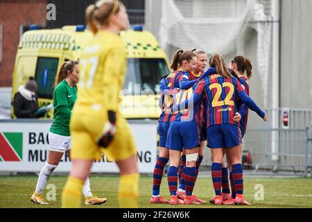 Hjorring, Denmark. 10th Mar, 2021. Emily Garnier (5) of Fortuna ...