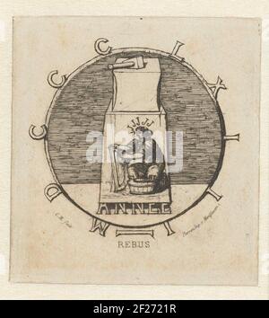 Rebus with different objects that together form the words Ci-Git La ...