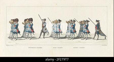 The Dutch Guard. In the margin the caption in Dutch, French and English ...