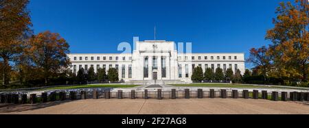 Washington DC, USA, 11/06/2020: The Marriner S. Eccles Federal Reserve ...