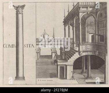 Column of the Composite order and building with columns, Building with ...