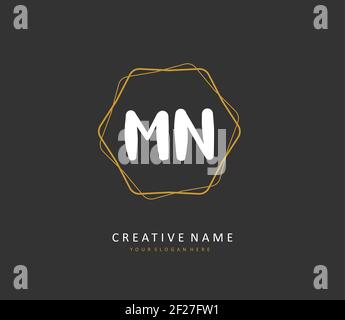 MN Signature Logo Template Stock Vector Image & Art - Alamy