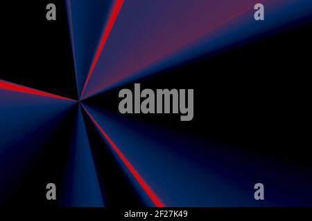 A cool red plasma lines with dark triangular shadows on purple ...