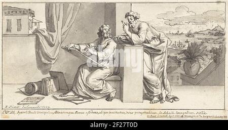 The Evangelist Lukas is inspired by the Apostle Paulus, Bernard Picart ...