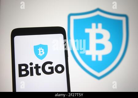 In this photo illustration the BitGo logo is seen displayed on a ...