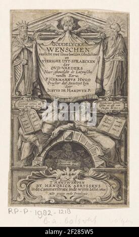 David, Paulus, Mozes in Jeremia, 1629 print King David with Harp and ...